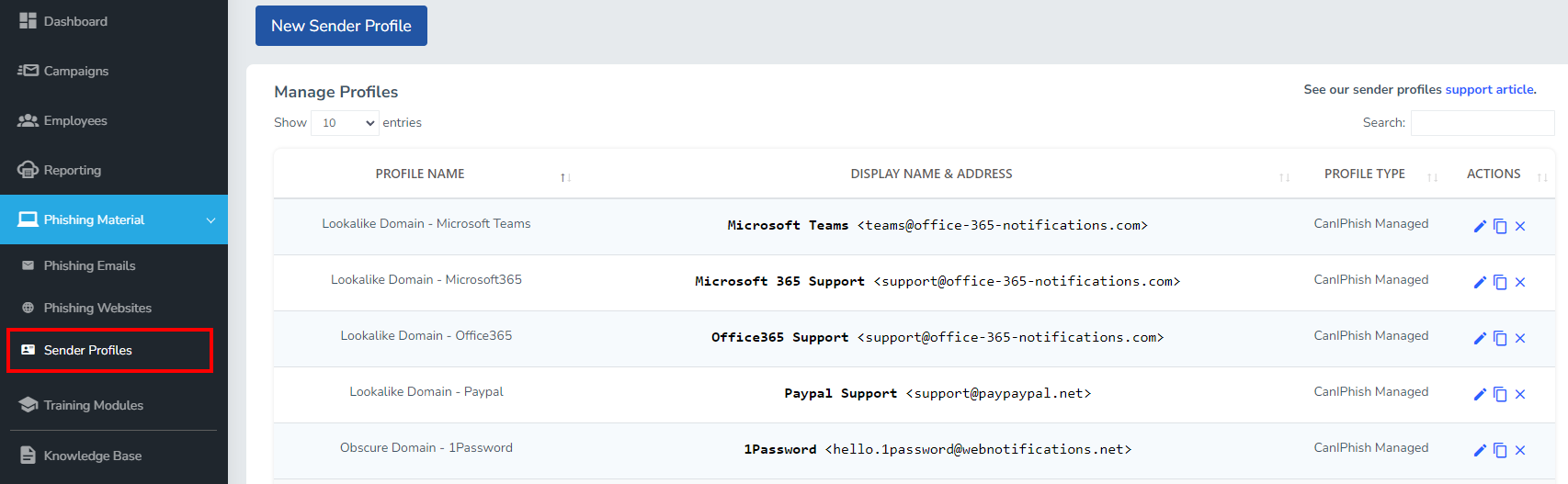 Sender Profiles - Introduction – Knowledge Base
