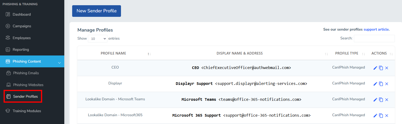 Sender Profiles - Introduction – Knowledge Base