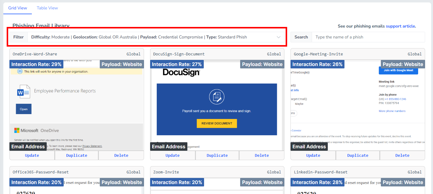 Phishing Email Filters – Knowledge Base