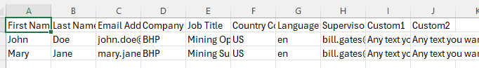 Employees - Import using a CSV file – Knowledge Base